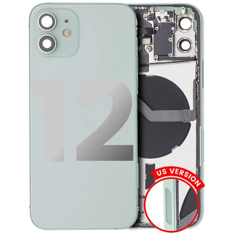 Back Housing W Small Parts Pre Installed For IPhone Charging Port Included Green