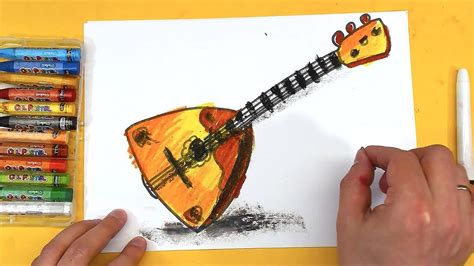 Как нарисовать БАЛАЛАЙКУ урок рисования Youtube