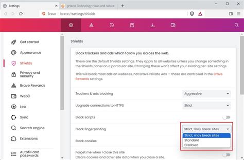 Brave Browser Strict Fingerprinting Protection Will Be Removed