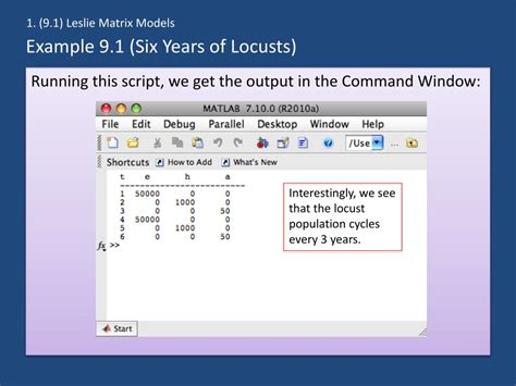Ppt Chapter 9 Leslie Matrix Models And Eigenvalues Powerpoint