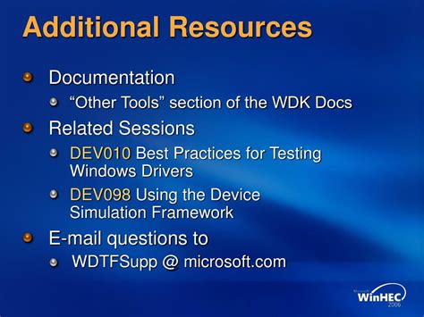 PPT Using The Windows Device Testing Framework To Simplify Windows Driver Testing PowerPoint