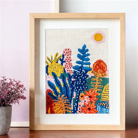 Abstract Needlepoint Patterns Happinest Modern Cross Stitch Pattern