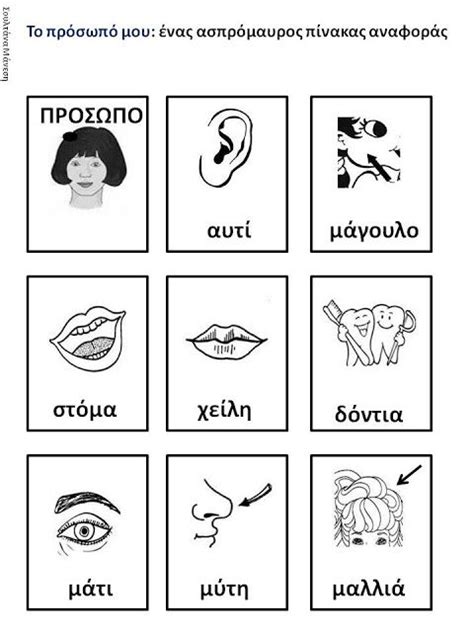 Δραστηριότητες παιδαγωγικό και εποπτικό υλικό για το Νηπιαγωγείο Το ανθρώπινο σώμα στο