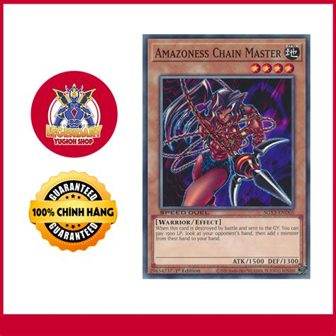 Thẻ Bài Yugioh Chính Hãng Amazoness Chain Master Shopee Việt Nam