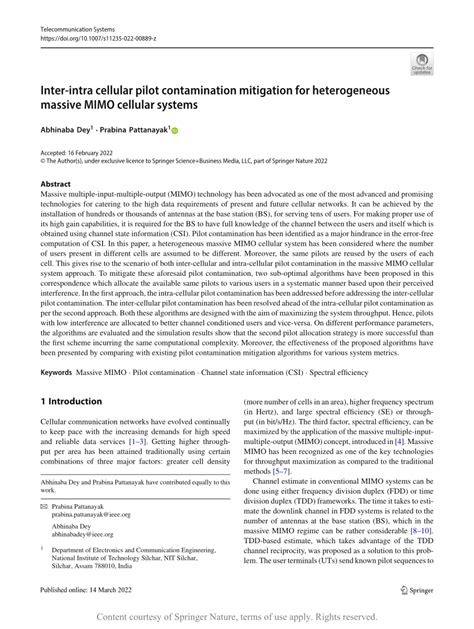 Inter Intra Cellular Pilot Contamination Mitigation For Heterogeneous