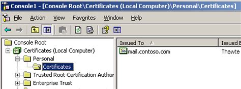 Migrate SSL Certificates From Exchange Server 2003 To Exchange Server 2007 Practical365