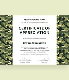 Free Graduation Appreciation Certificate Template In Adobe Photoshop