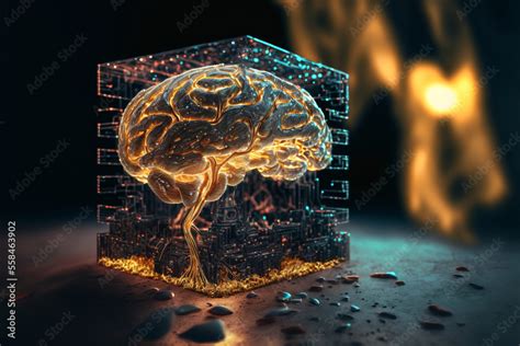Quantum Computing With Human Brain And Computer Circuits Artificial Intelligence Concept
