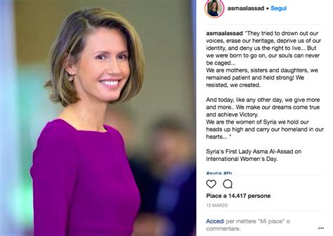 Le Foto Social Di Asma Al Assad La Moglie Del Presidente Siriano