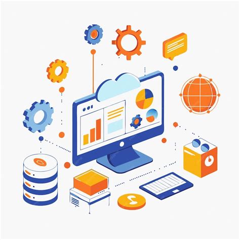 Premium Vector Technology Concept Flat Vector Style Illustration Featuring Web Development