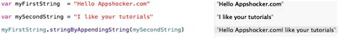 swift tutorial string concatenation