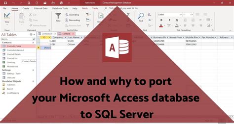 How And Why To Port Your Microsoft Access Database To SQL Server