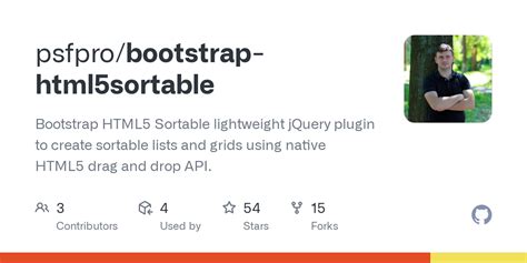 Github Psfprobootstrap Html5sortable Bootstrap Html5 Sortable