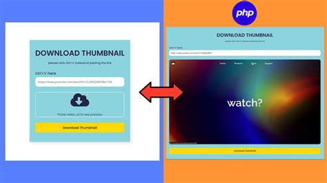Youtube Thumbnail Downloader Php
