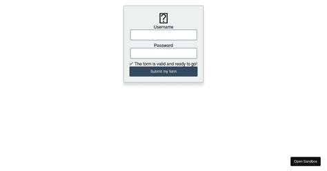 Usevalidation Codesandbox Usevalidation Codesandbox