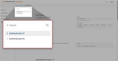 Guide To Api Documentation In The Thomson Reuters Developer Portal
