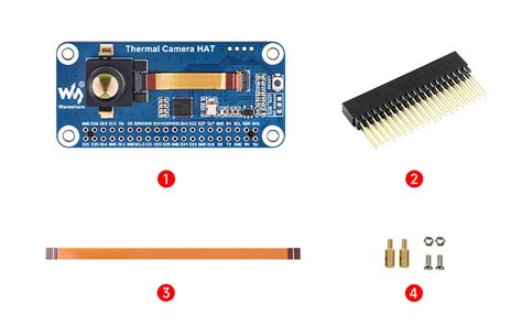 Long Wave Ir Thermal Imaging Camera Module Raspberry Pi Ir Camera 80×62 Pixels Options For