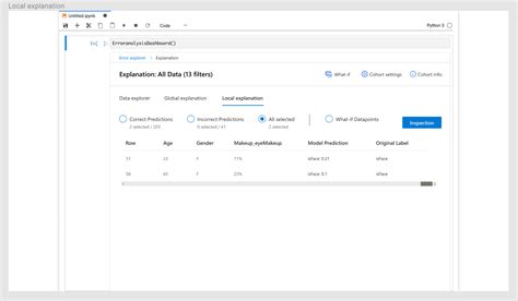 Error Analysis Local Explanation Numbers About Selected Datapoints Should Be Shown · Issue