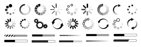 load icon loading circle website buffer loader or preloader stock