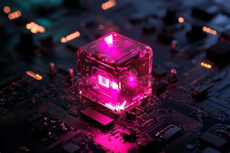 Highly Developed Central Processing Unit On Innovative Circuit Board