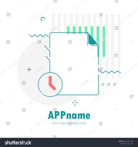 Process Splash Screen App Icon vector de stock libre de regalías