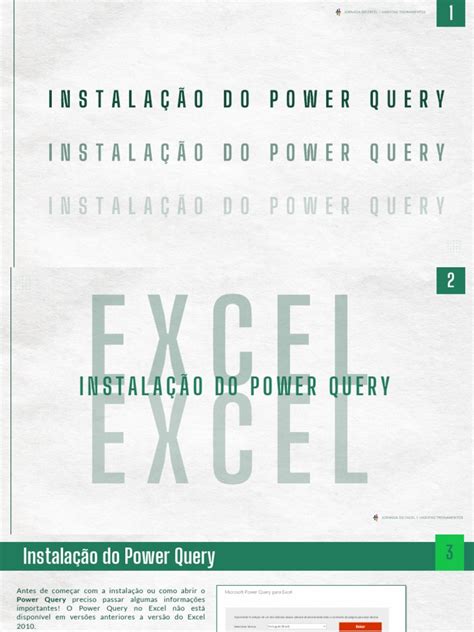 Como Instalar O Power Query Pdf Microsoft Excel Informática