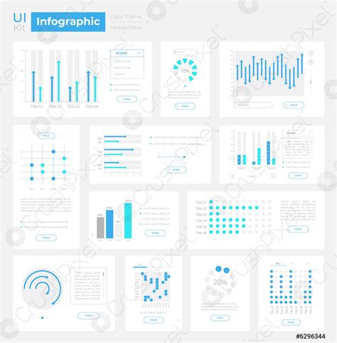 Infographic Visualization Ui Elements Kit Stock Vector 6296344 Crushpixel