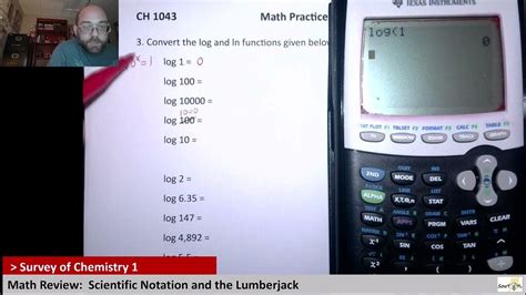 Math Review Scientific Notation And Log Ln Youtube