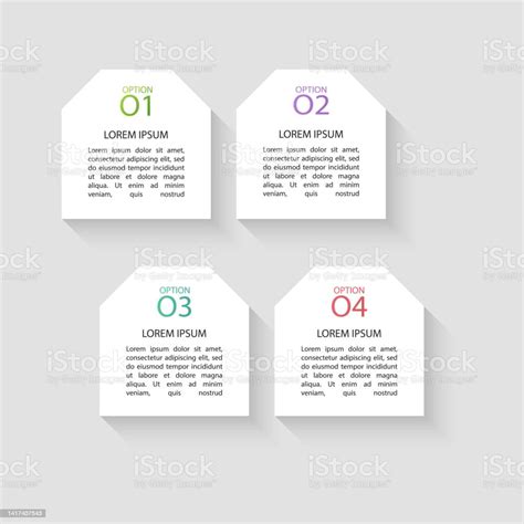 아이콘과 4 옵션 또는 단계와 인포 그래픽 디자인 비즈니스 템플릿 프로세스 다이어그램 프리젠 테이션 워크 플로우 레이아웃 또는 배너 벡터 일러스트레이션에 사용할 수 있습니다