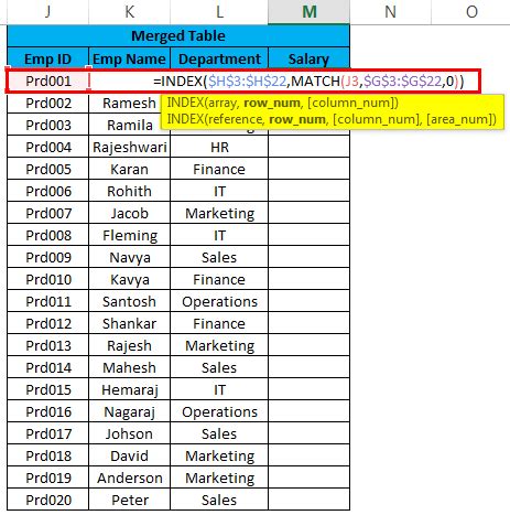 Merge Two Tables In Excel Examples How To Merge Two Tables