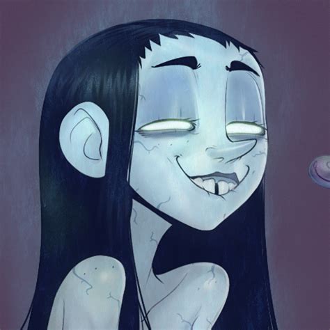 Rule 34 Abstract Background Animated Aura Biting Lip Black Hair Body Horror Derek Hetrick