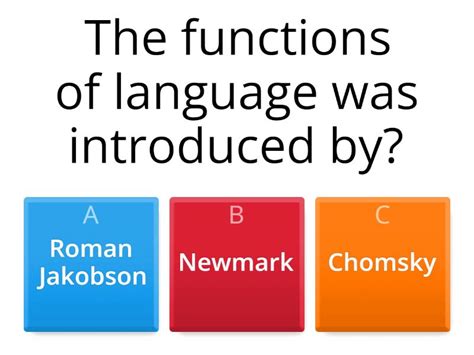 Language Functions Text Categories And Text Types Quiz