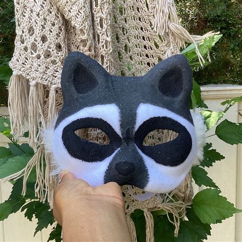 Therian Raccoon Mask Etsy