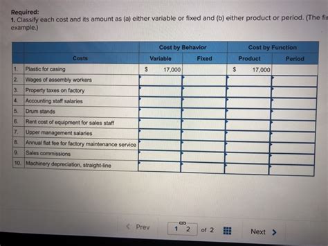 Solved Required Information Problem 1 1a Cost Computation