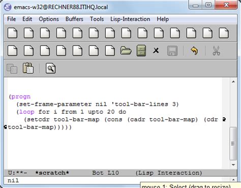 Elisp Emacs Second Toolbar Row Stack Overflow