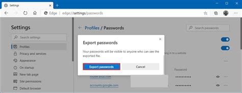 How To Export Saved Passwords On Microsoft Edge Pureinfotech