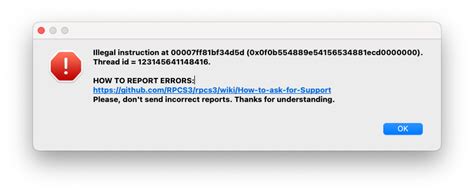 Illegal Instruction Error On Macos Imac 131 · Issue 13109 · Rpcs3rpcs3 · Github