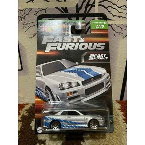 Hotwheels Fnf Nissan Skyline Gtr R34 Shopee Singapore