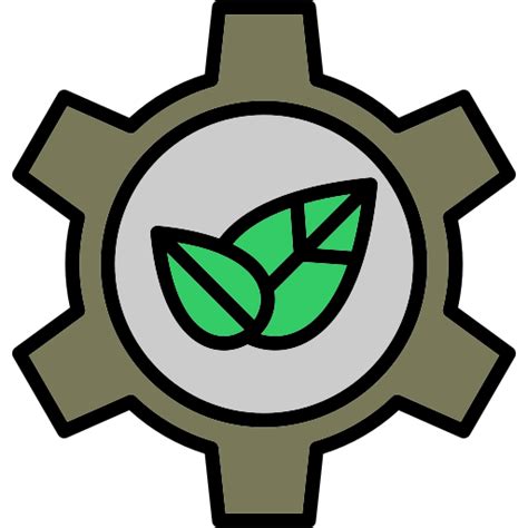 Gear Free Ecology And Environment Icons