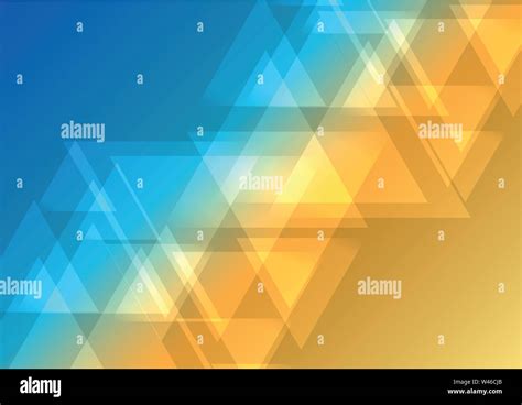 Abstract Triangle Overlap Background Geometric Soft Color Template Vector Illustration Stock