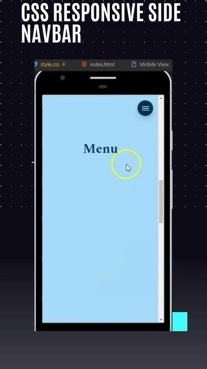Css Responsive Side Navigation Bar Shorts Css Navigationbar Responsive Sidebar Youtube