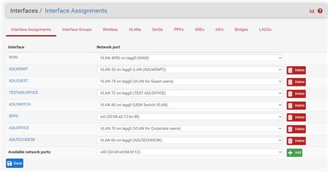 Unable To Use Sfp As A Trunk From Pfsense Router To Unifi Switch Where I Can Tag Vlans From The