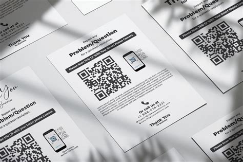 report a problem via scan a qr code from the paper on behance