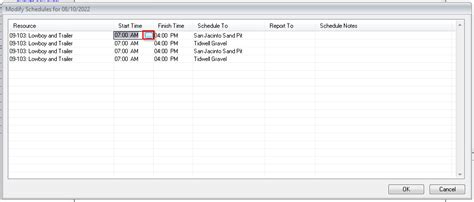 How To Modify A Scheduled Dispatch In Hcss Dispatcher