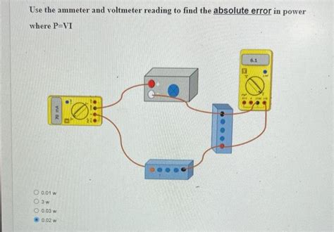 Solved Use The Ammeter And Voltmeter Reading To Find The Chegg