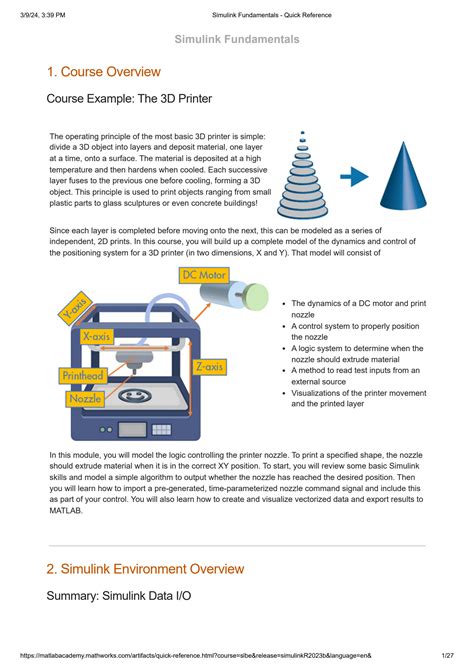 Solution Simulink Fundamentals Quick Reference Studypool