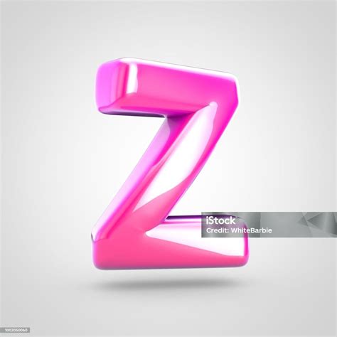 핑크 문자 대문자 Z 흰색 배경에 고립 0명에 대한 스톡 사진 및 기타 이미지 0명 3차원 형태 금속 Istock