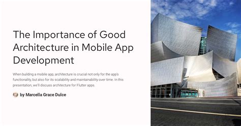The Importance Of Good Architecture In Mobile App Development