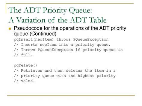 Tables And Priority Queues Ppt Download