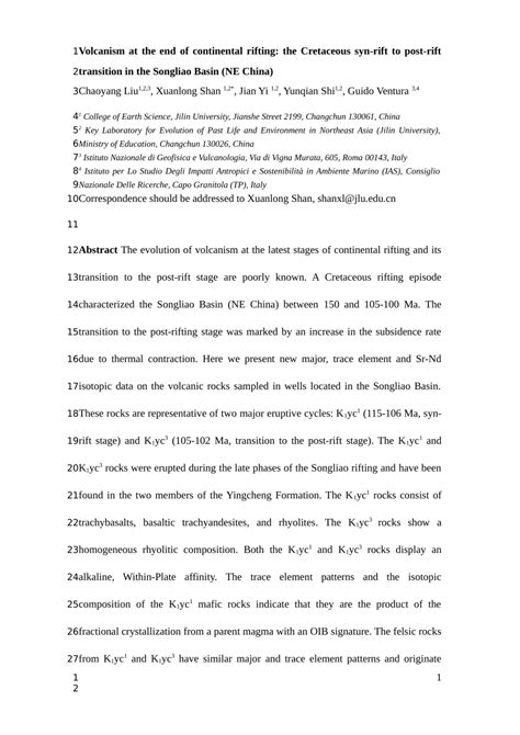 Pdf Volcanism At The End Of Continental Rifting The Cretaceous Syn Rift To Post Rift